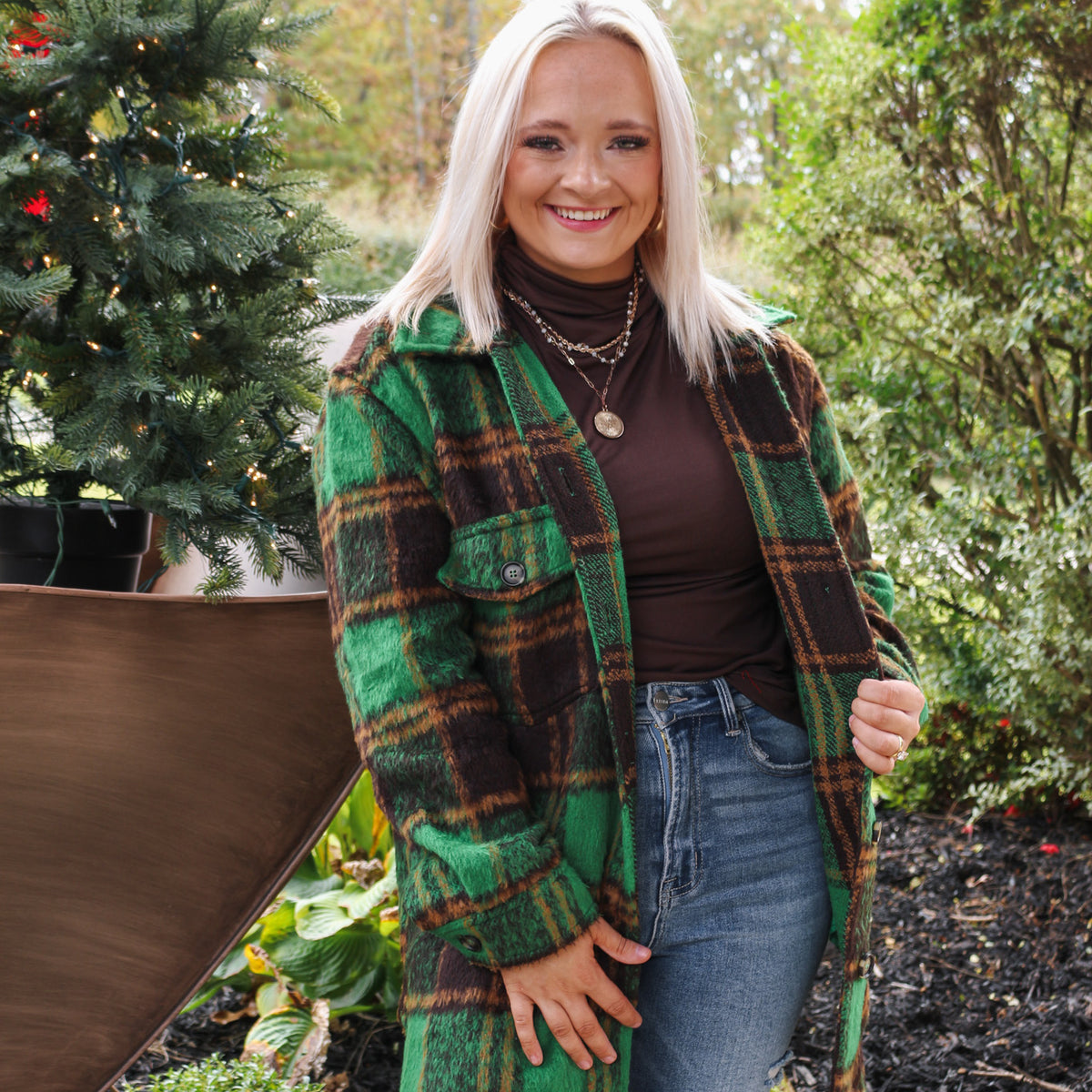 Toasty Topper Green Plaid Shacket – Dales Clothing Inc