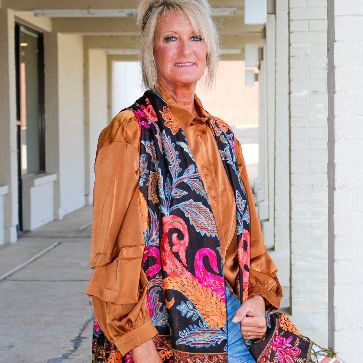 Bok Dark Brown Floral Multi-Reversible Kimono – Dales Clothing Inc
