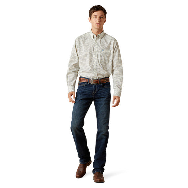 Ariat Men's Stevy Classic Fit Cream Button Down Shirt – Dales Clothing Inc