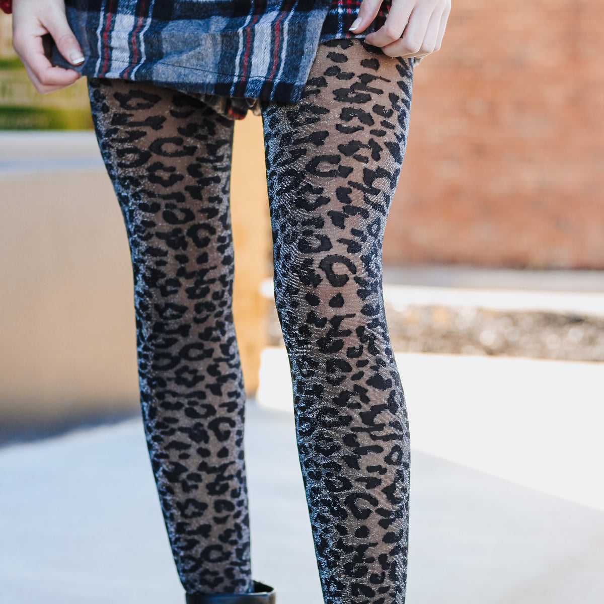 MeMoi Leopard Print Shimmer Sheer Tights – Dales Clothing Inc